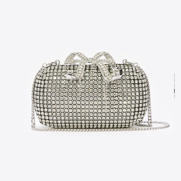 Self-Portrait | Bags | Authentic Selfportrait Silver Chainmail Clutch ...